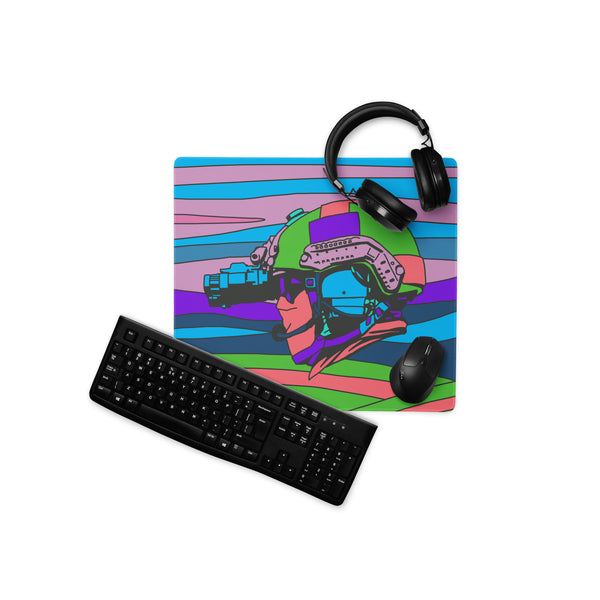 Psychedelic Warfighter Gaming Mouse Pad – Call For Fire