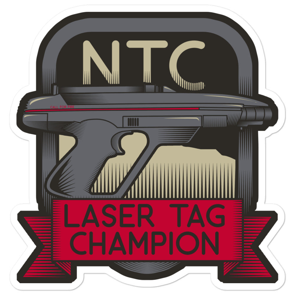 NTC Laser Tag Champ Sticker – Call For Fire