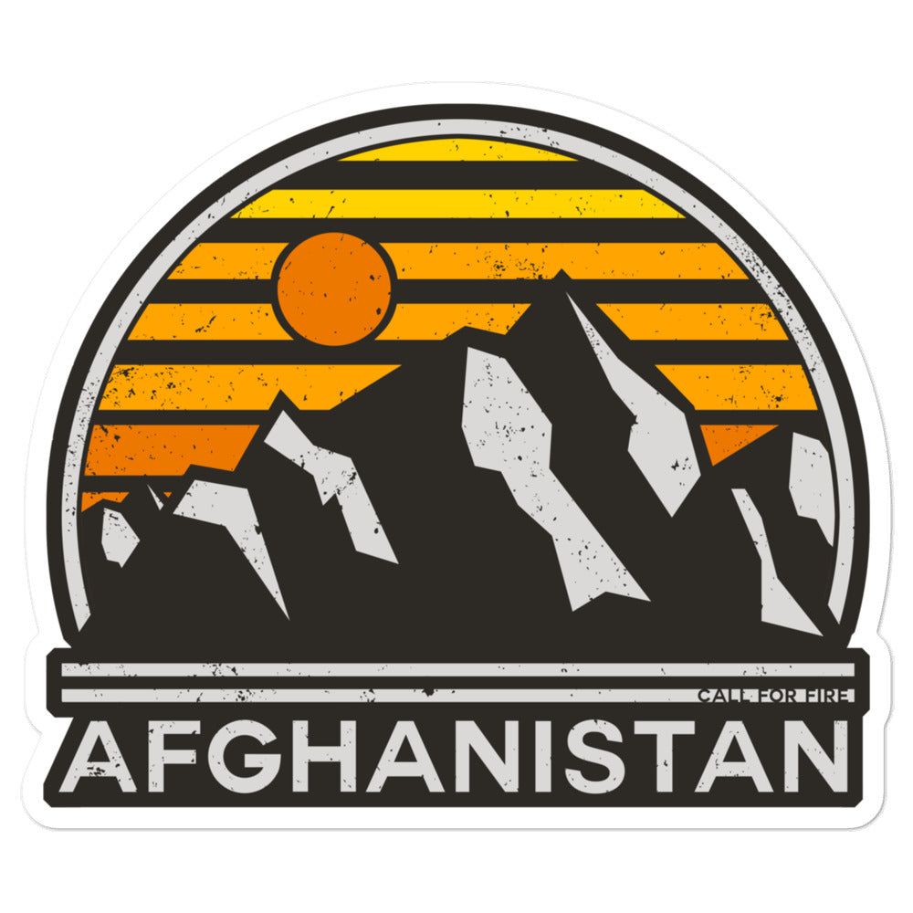 Afghanistan Tourist Sticker – Call For Fire