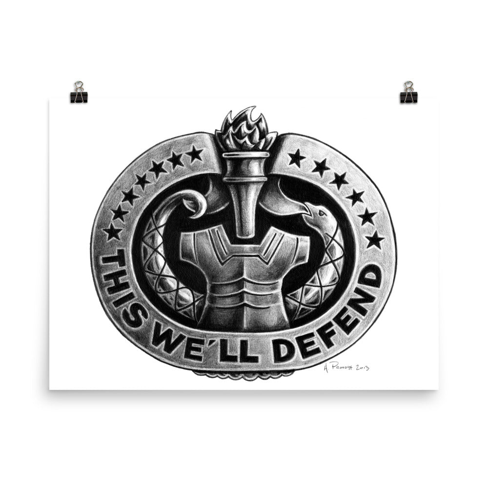 Drill Sergeant Badge Print – Call For Fire